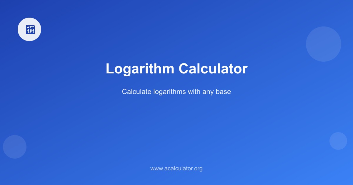 Logarithm Calculator